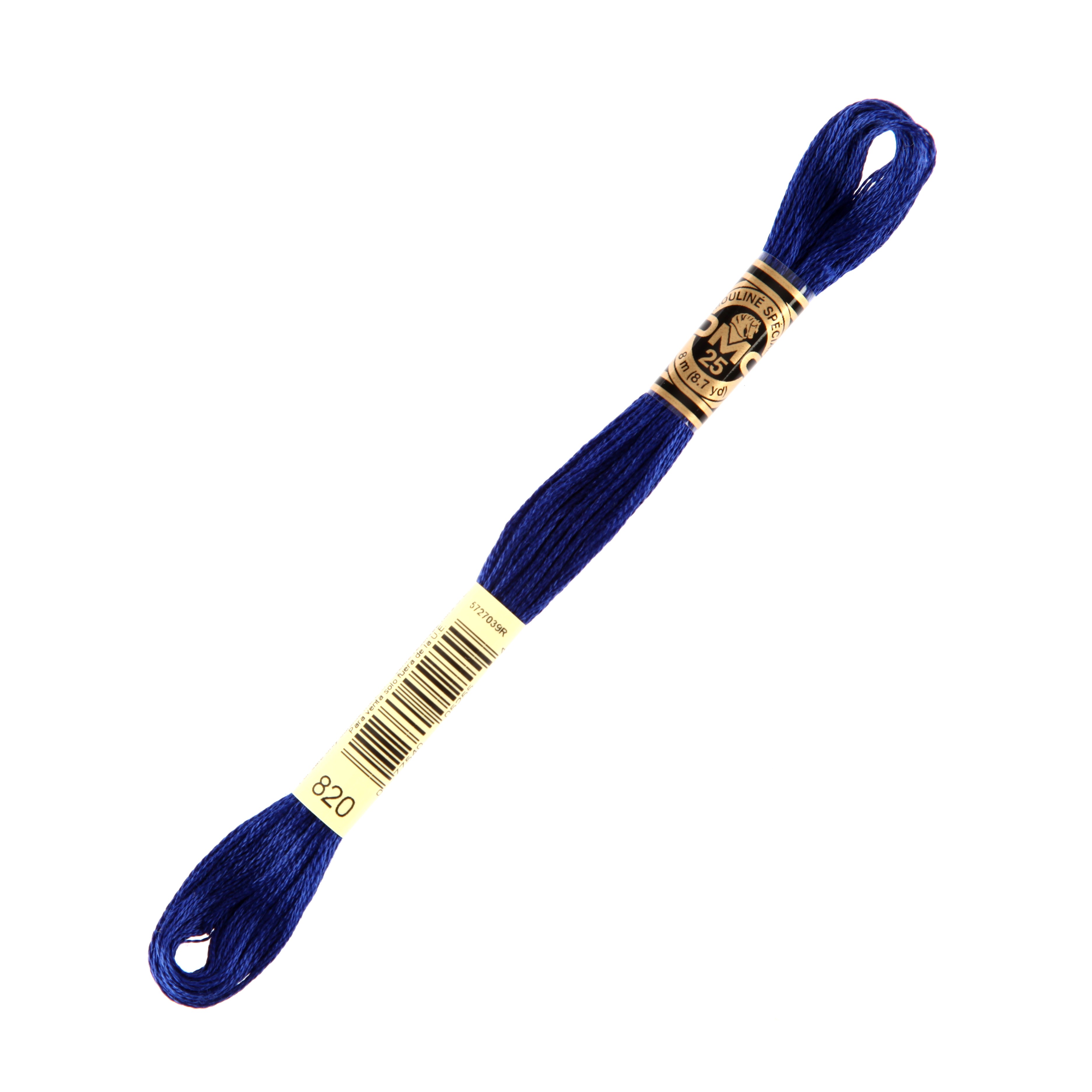 DMC Mouline Special 8 m Embroidery Thread, Navy Blue - 820 - Hobiumyarns